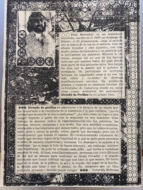 Miguel Ángel Náter reseña el poemario ‘Dictado de perillas’ de Félix ...